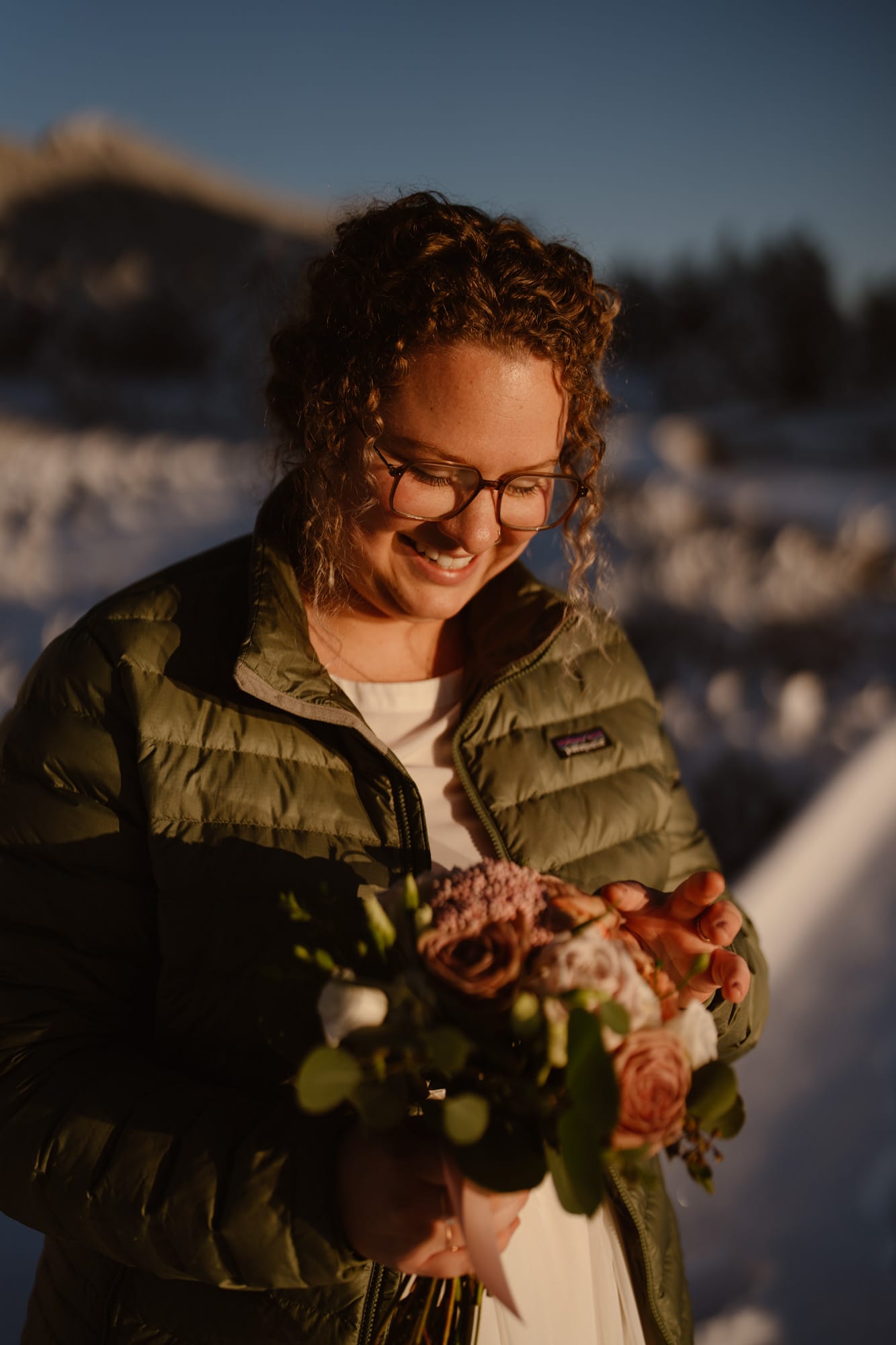 Lily Lake Wedding Photos in a Snow Storm