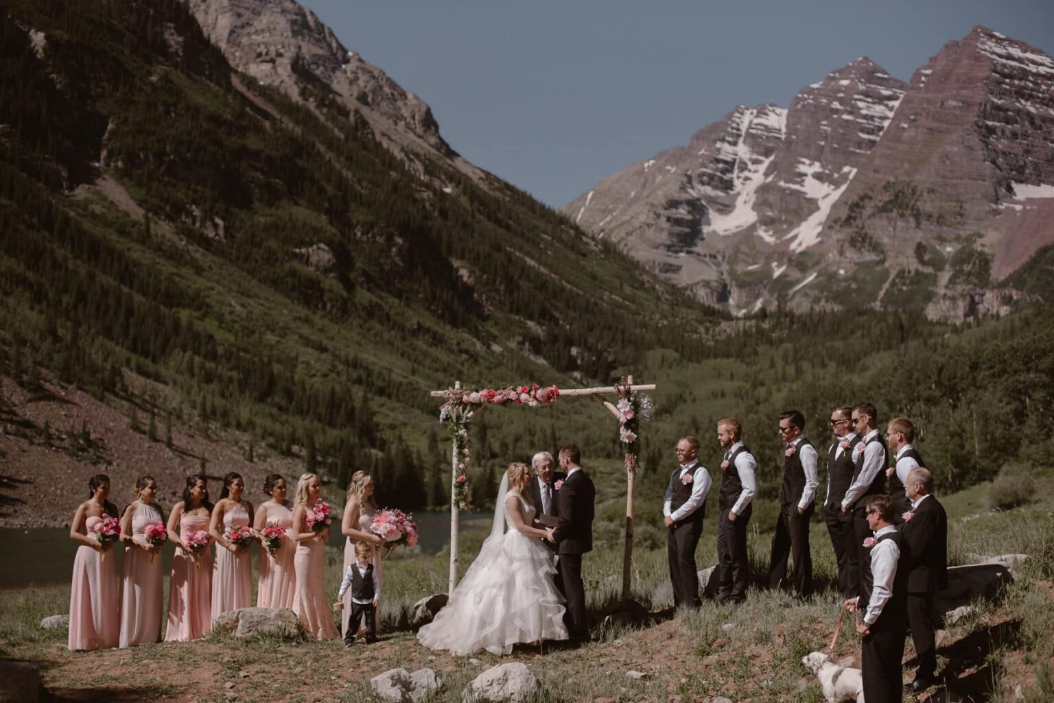 Maroon Bells Amphitheater Wedding with a Sunrise Hike
