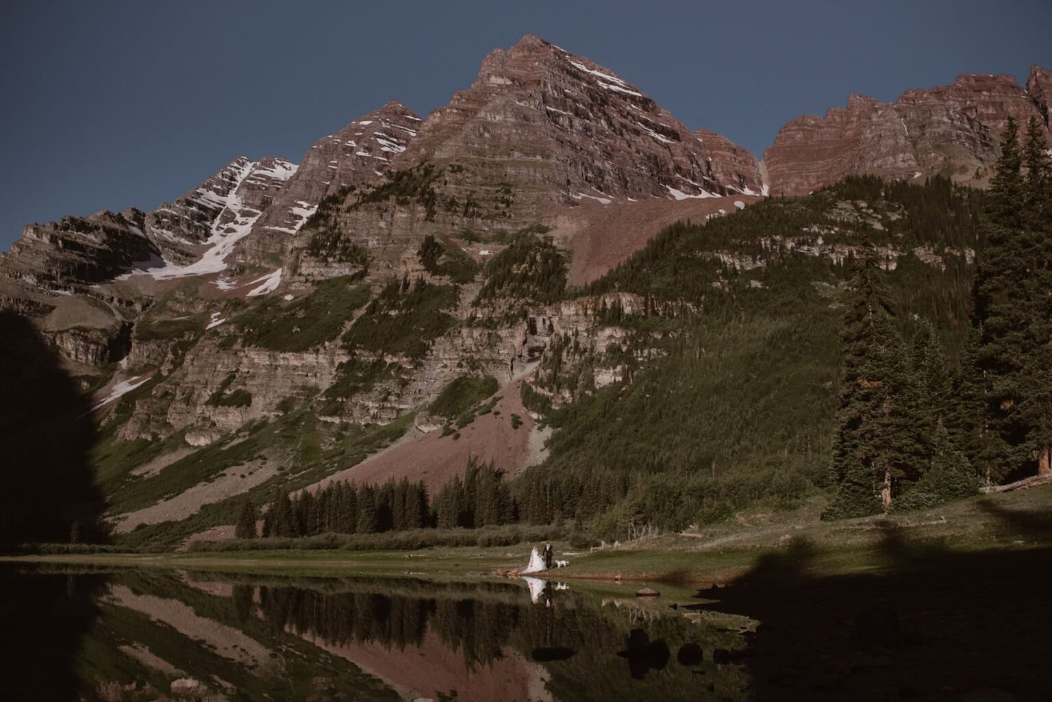 Maroon Bells Amphitheater Wedding with a Sunrise Hike