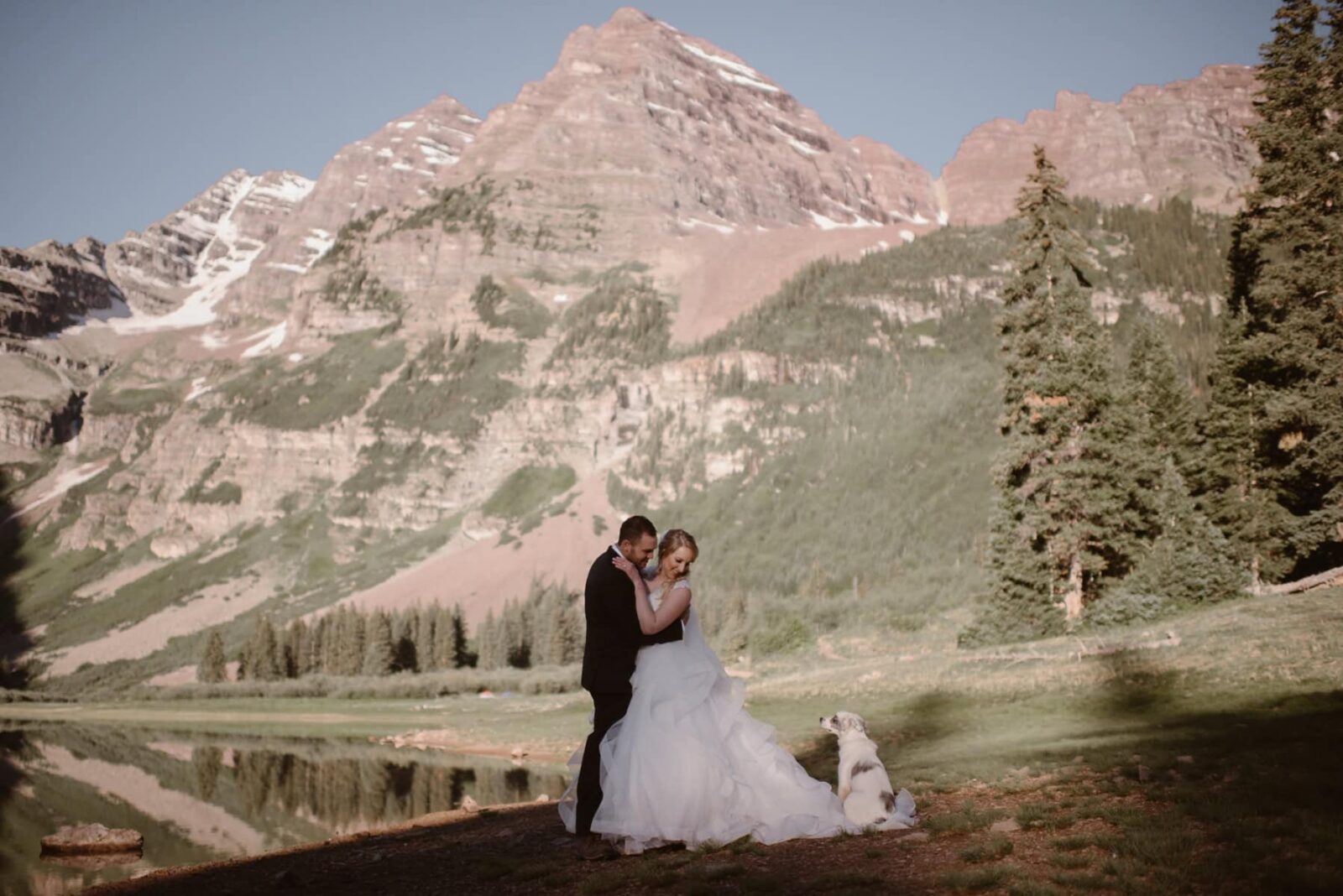 Maroon Bells Amphitheater Wedding with a Sunrise Hike