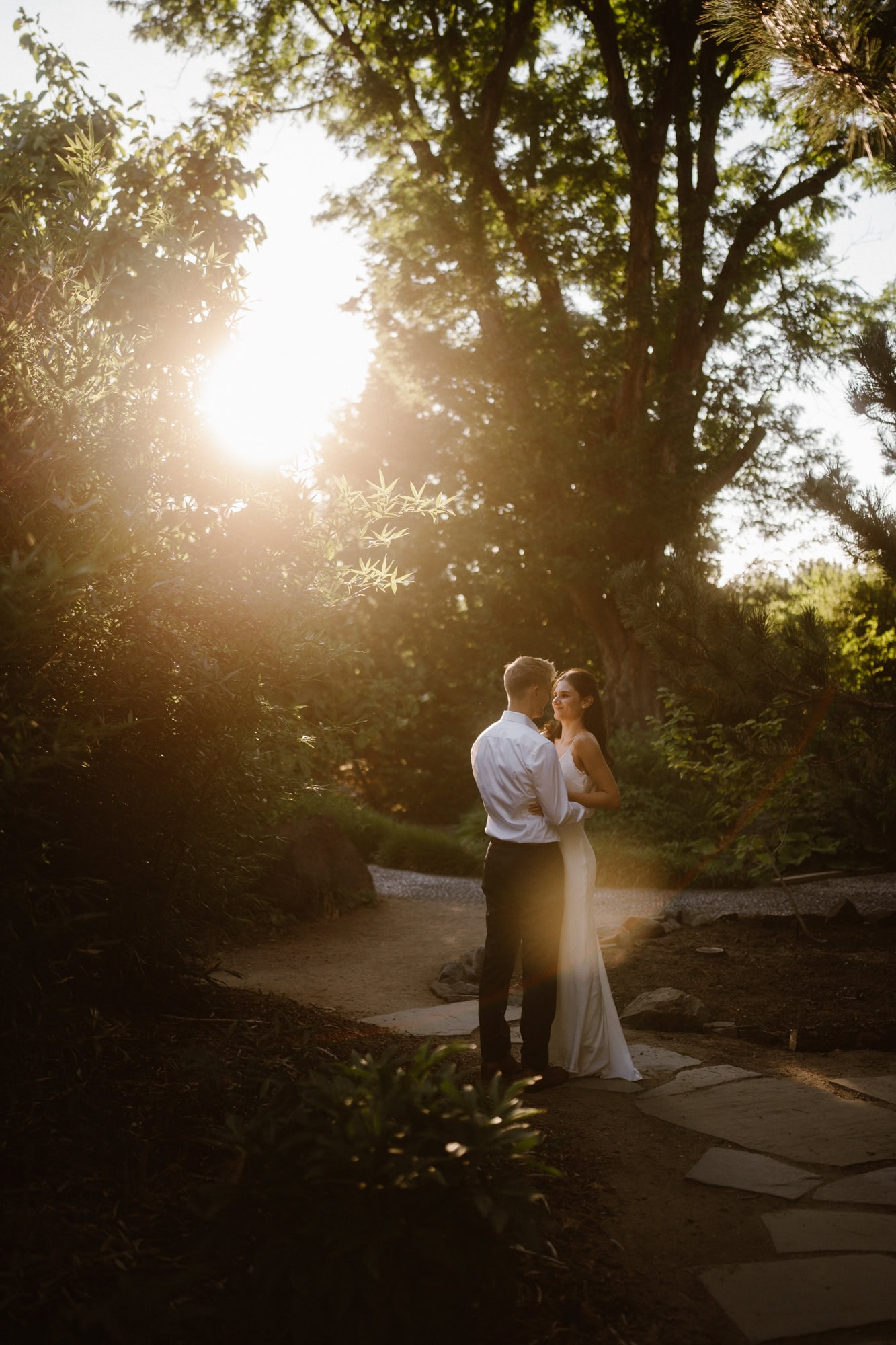 Romantic Engagement Photos at Denver Botanic Gardens